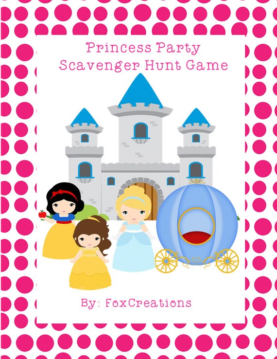 Princecess Scavenger Hunt Game Birthday Party Fun - Etsy