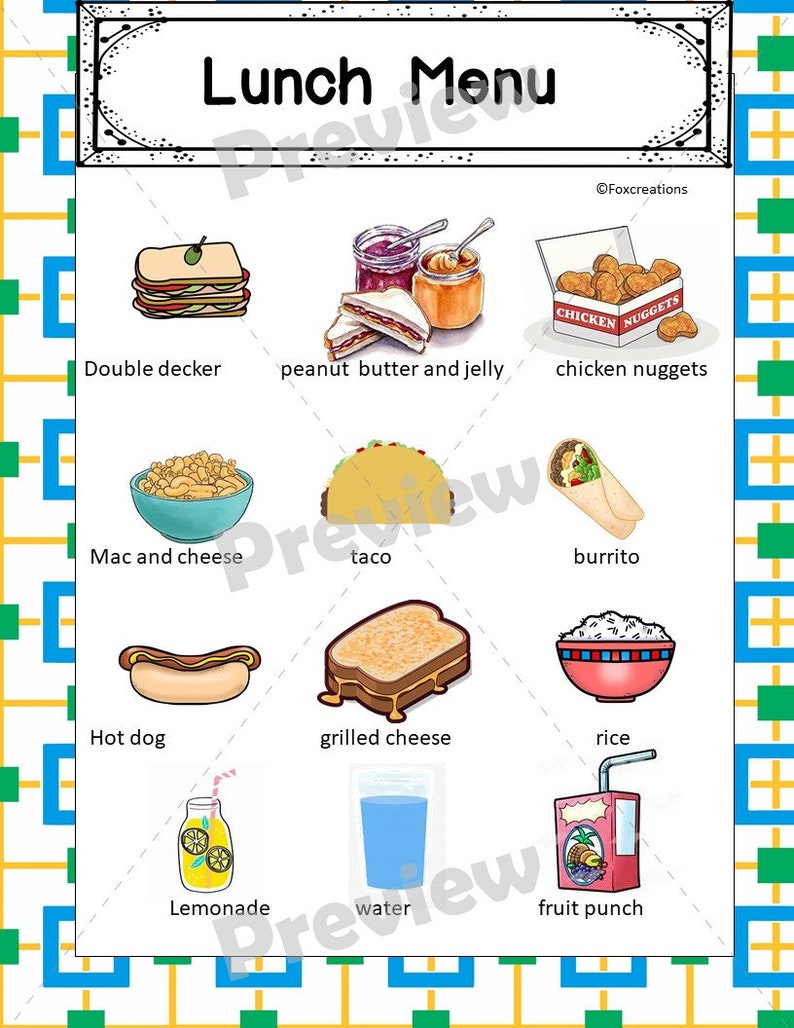 Pretend Play Menus, Restaurant Play, Kids Menu, Pizza Menu, Preschool ...