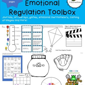 Emotional Regulation Toolkit, Emotional Regulation Activities, Journal ...