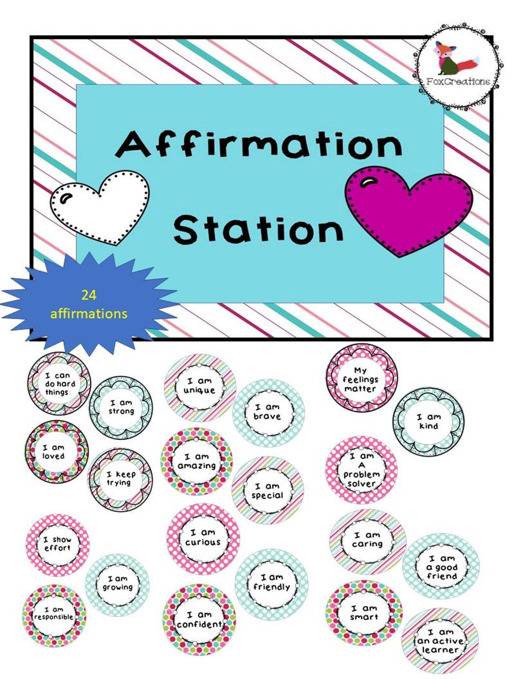 Affirmation Station, Positive Classroom Management, Social Emotional ...