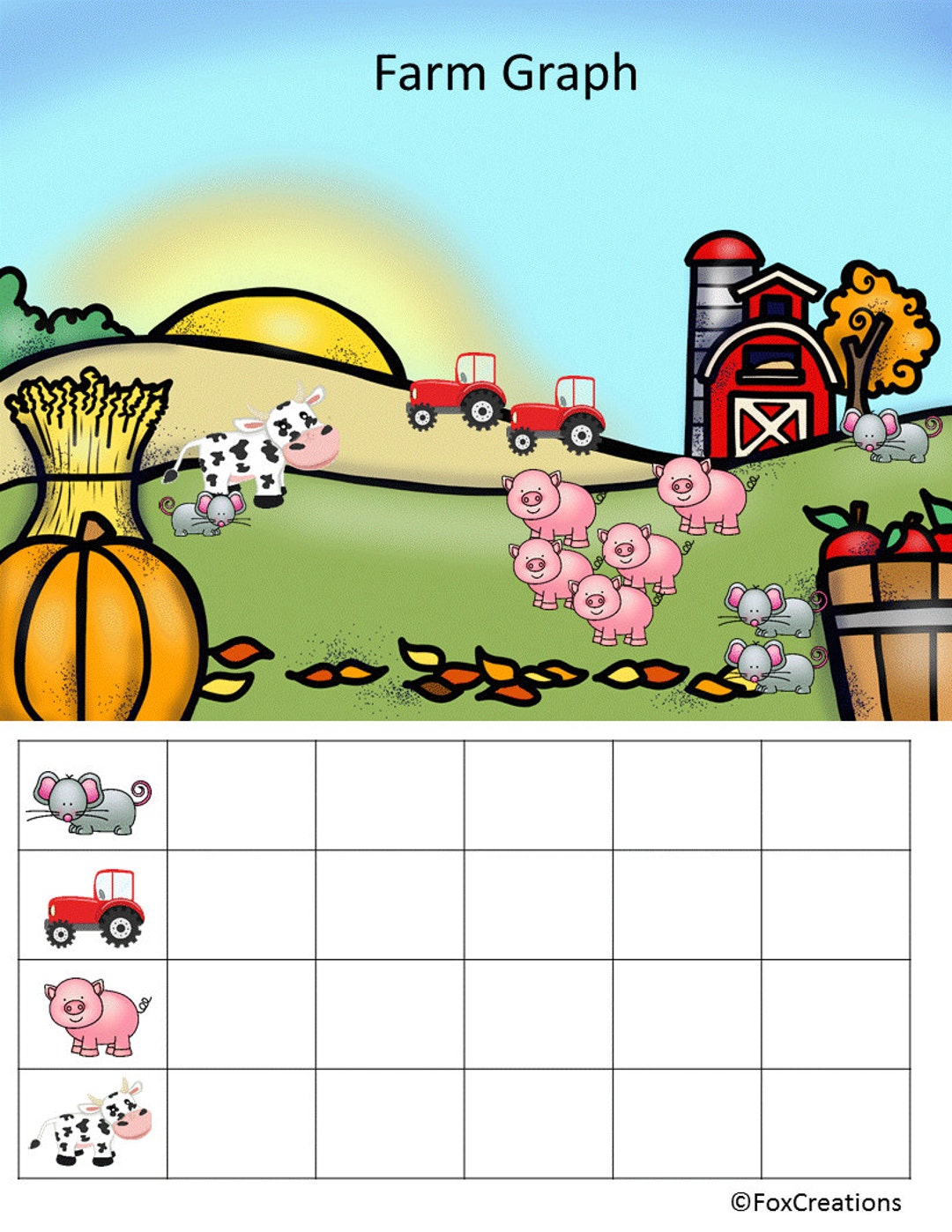 Graphing Mats, Math Centers, Common Core, Measurement and Data - Etsy