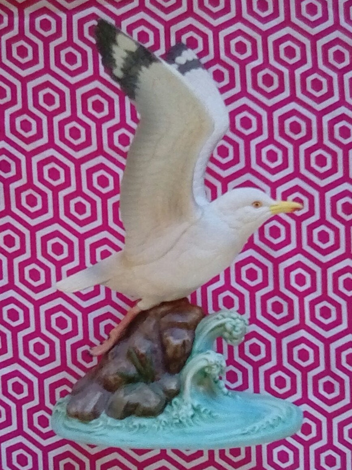 Porcelain Bisque Herring Sea Gull Figurine by Andrea by Sadek - Etsy UK