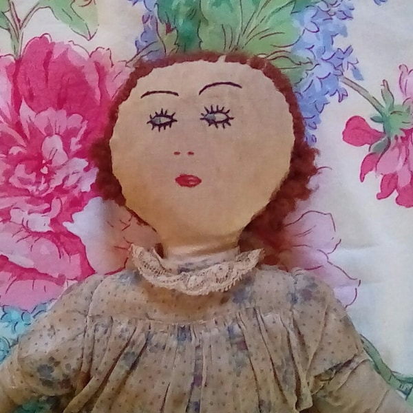 Vintage Rag Doll - Etsy
