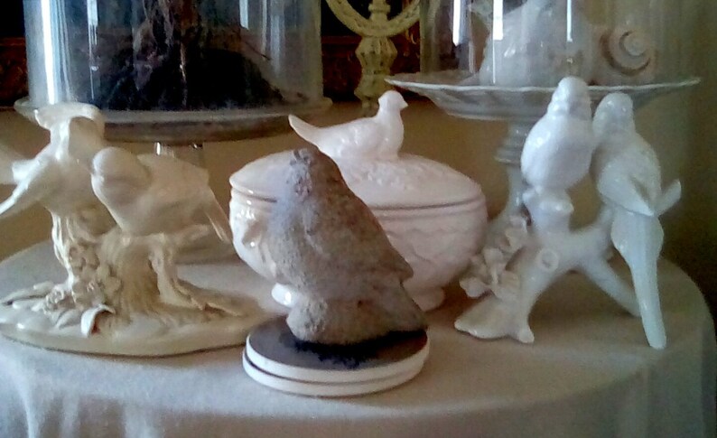 Small Stone Home/Garden Bird | Etsy