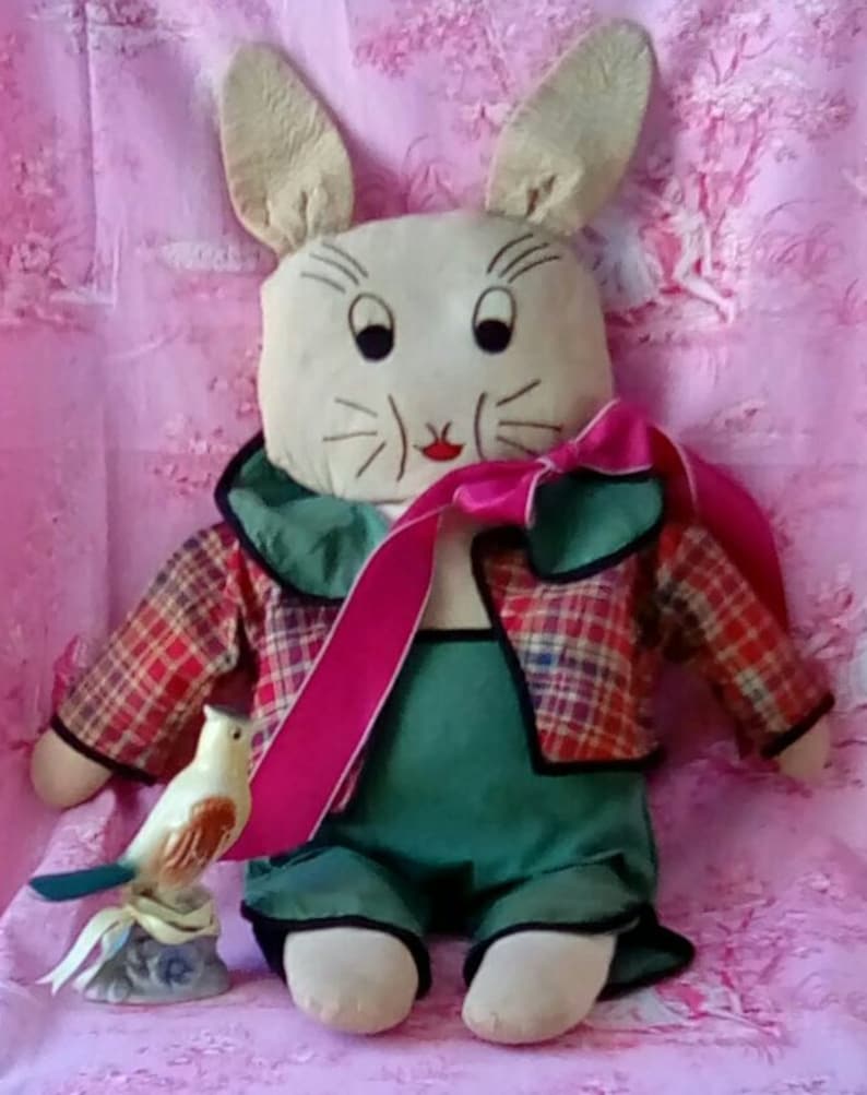 Antique Home Made Stuffed Rabbit/Primitive Stuffed | Etsy