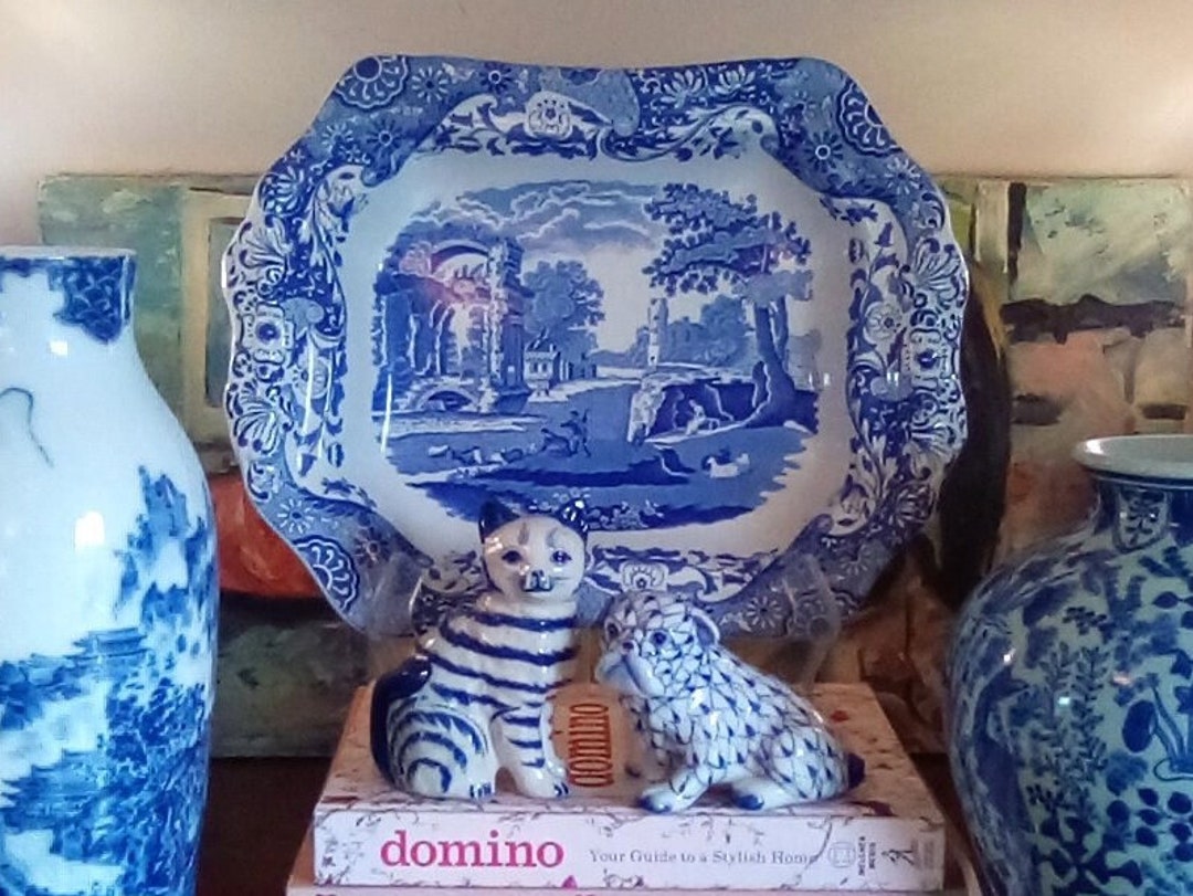 Spode Blue Italian Dinnerware Collection Rectangular Vegetable Dish - Etsy