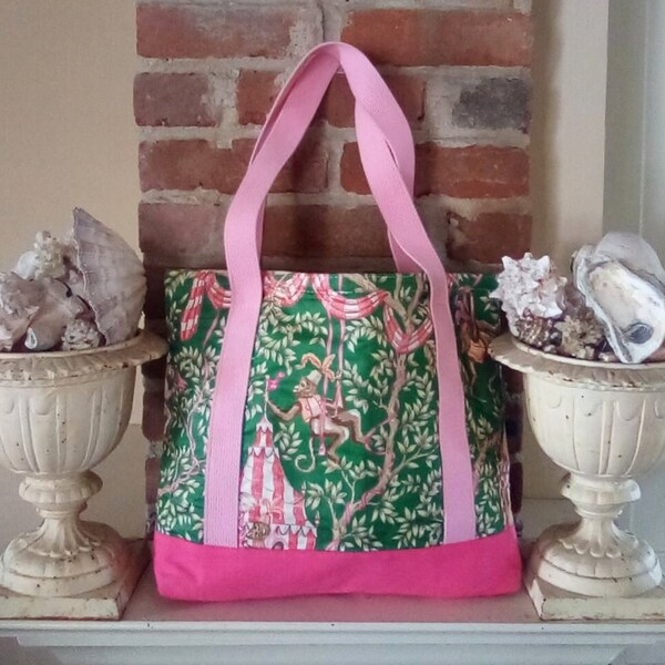 Preppy Pink Monkey - Etsy