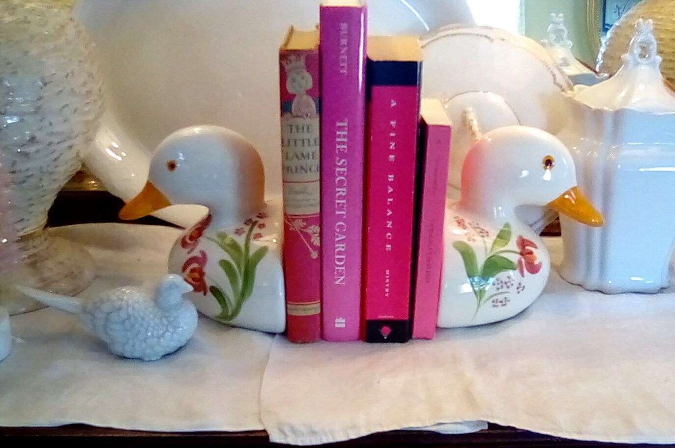 Duck Bookends Hand Painted Duck Bookends Geese Bookends - Etsy
