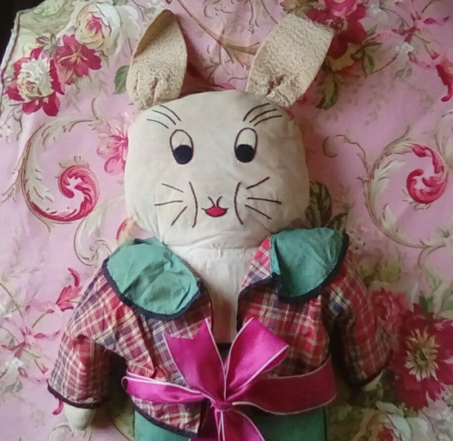 Antique Home Made Stuffed Rabbit/primitive Stuffed - Etsy