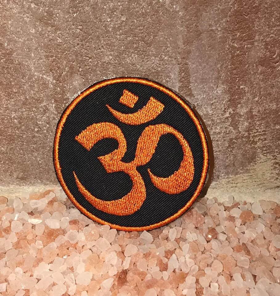Namaste patch yoga patch ohm patch enlightened patch | Etsy