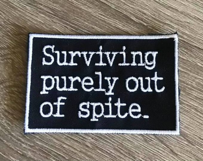 Patch: Living Out of Spite - Etsy