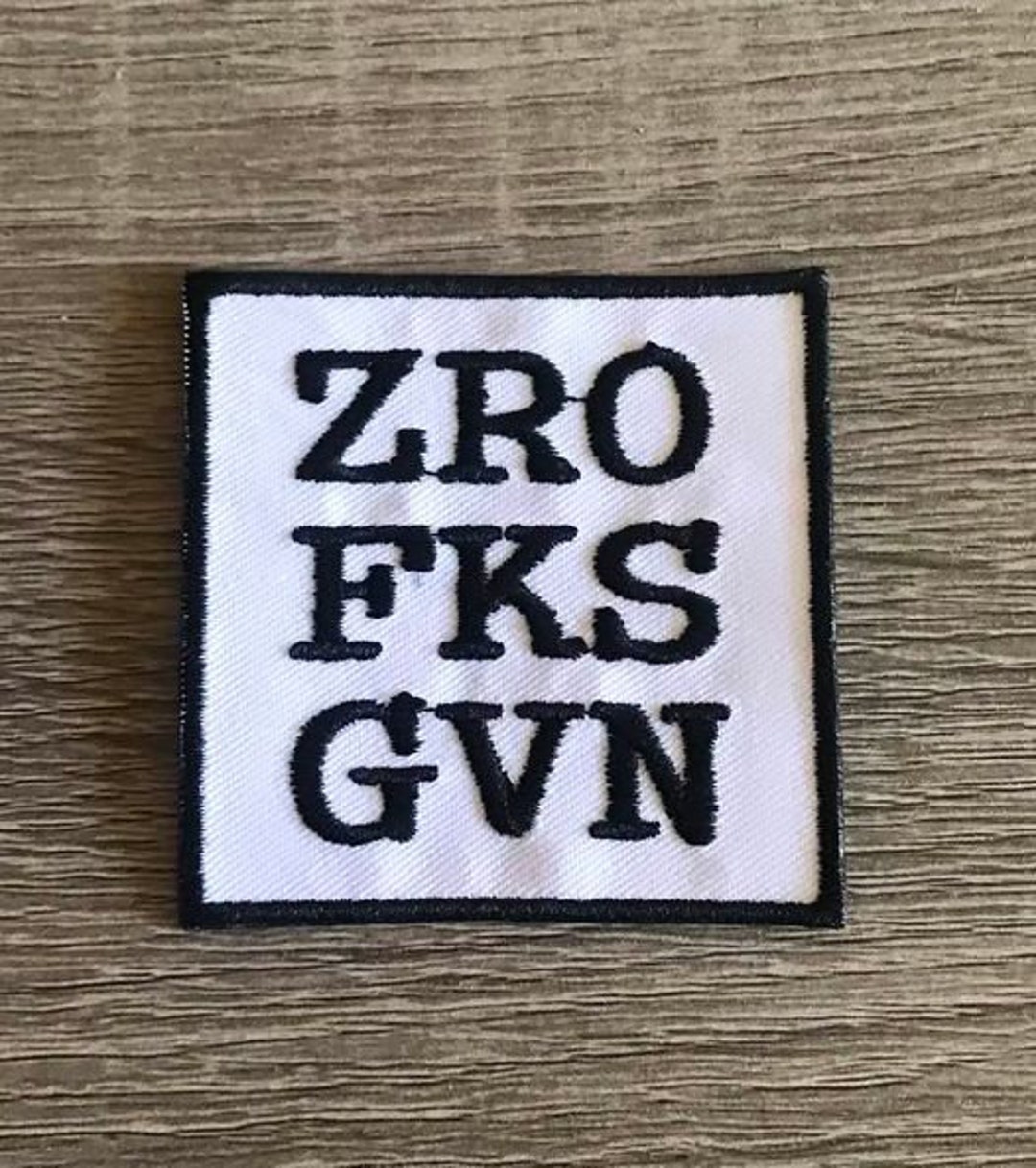 Zro Fks Given Patch, Zero Fucks Given, No Fucks Given, Funny Patch, Biker Patch, Punk Patch ...