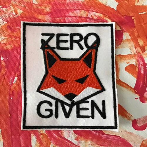 Zero Fox Given Patch Zero Fox Who Gives A for Fox Sake | Etsy