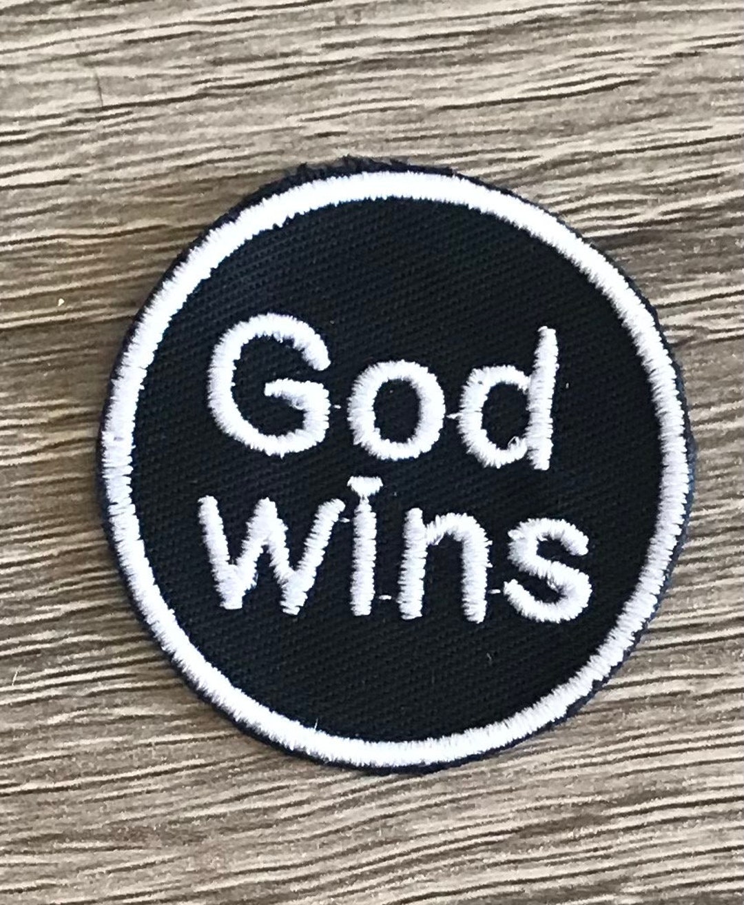 God Wins Patch, God is Good, the Great Awakening, Peace, Church, Maga ...