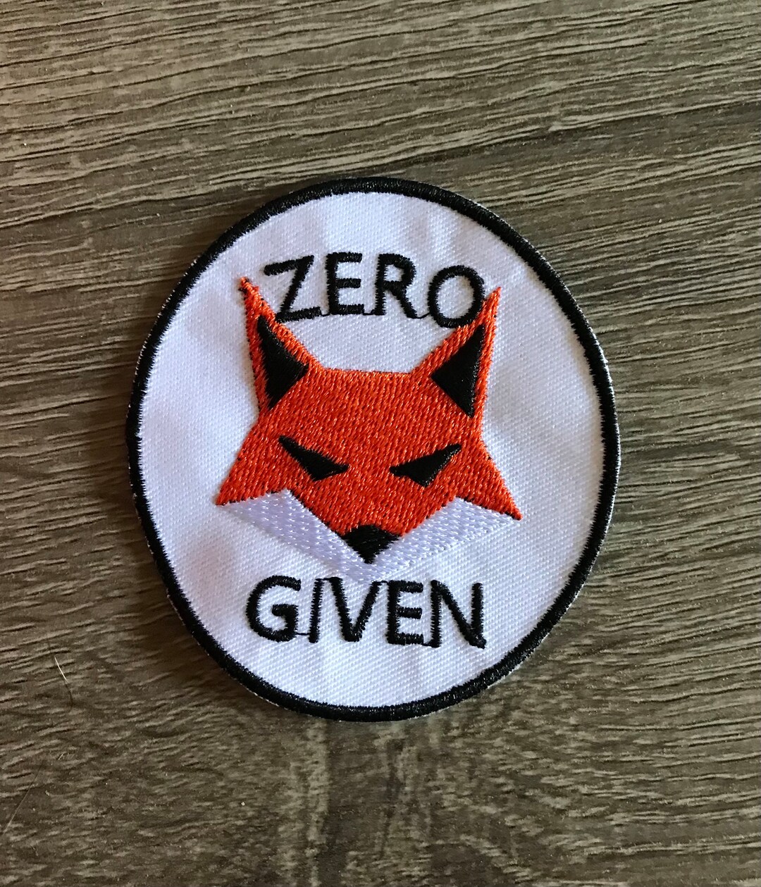 Zero Fox Given Patch, Zero Fox, Who Gives A, for Fox Sake, Gift Under ...