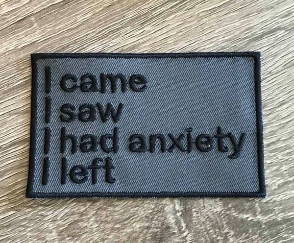 Social Anxiety Patch Anxiety Patch Funny Patch Sarcastic - Etsy