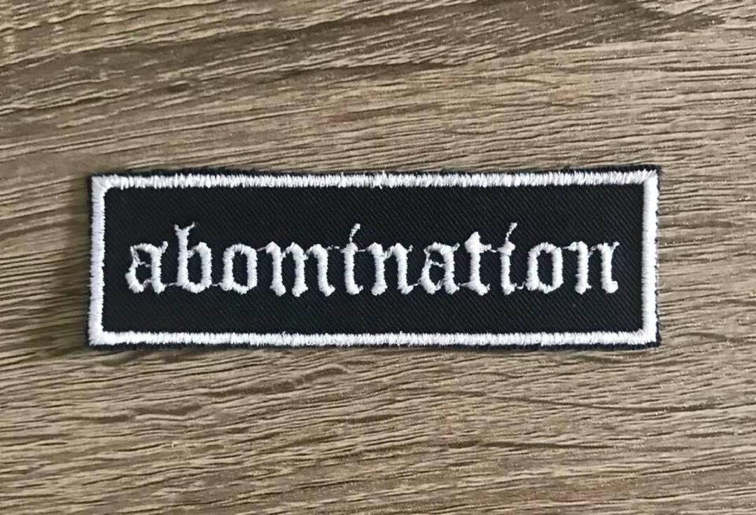 Abomination Patch, Abomination Band, Biker Patch, Gift Under 10, Gift for Him, Vest Patch, Funny ...
