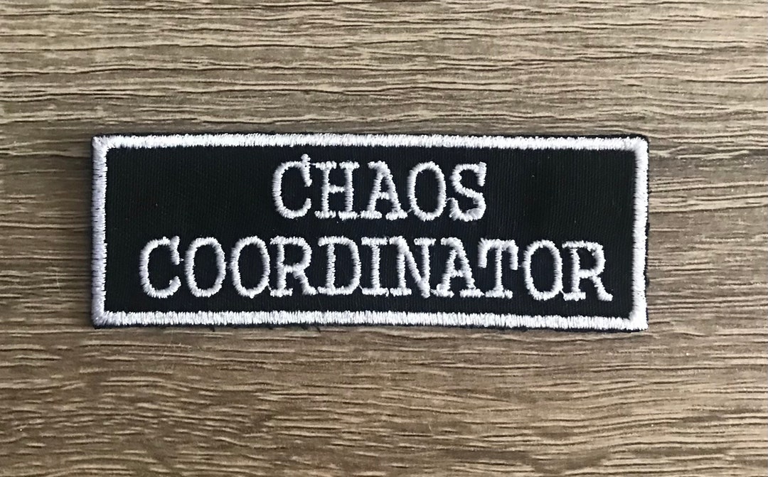 Chaos Coordinator Patch, Funny Patch, Sarcastic Patch, Boy Mom Patch ...