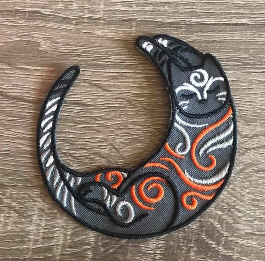 Lunar Cat Patch Cat Patch Kitty Patch Lunar Patch Cat - Etsy