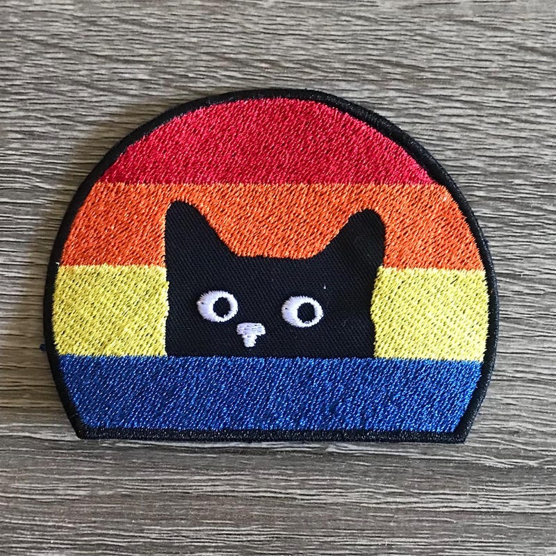 Black Cat Patchs - Etsy