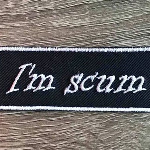 I'm Scum Patch, Biker Patch, Sarcastic Patch, Emo Patch, Gift Under 10 ...
