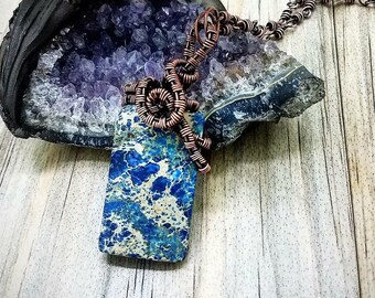 Magnesite necklace | Etsy