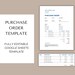 Purchase Order Template, for Google Sheets DIGITAL DOWNLOAD Editable ...