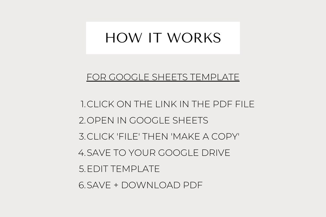 Purchase Order Template, for Google Sheets DIGITAL DOWNLOAD Editable ...
