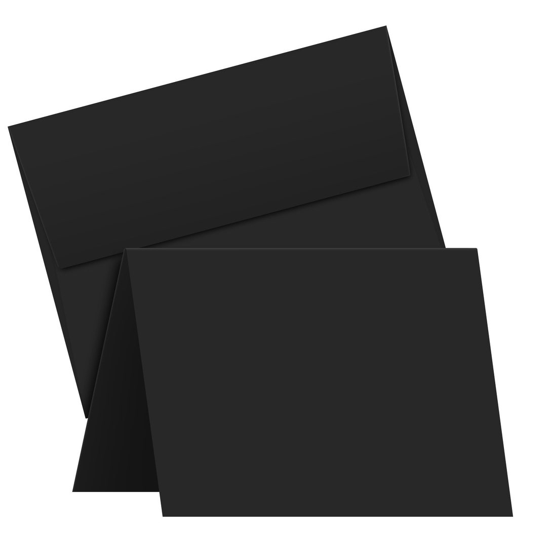 Black Greeting Cards Set Blank Cards and Envelopes Custom DIY Cards for ...