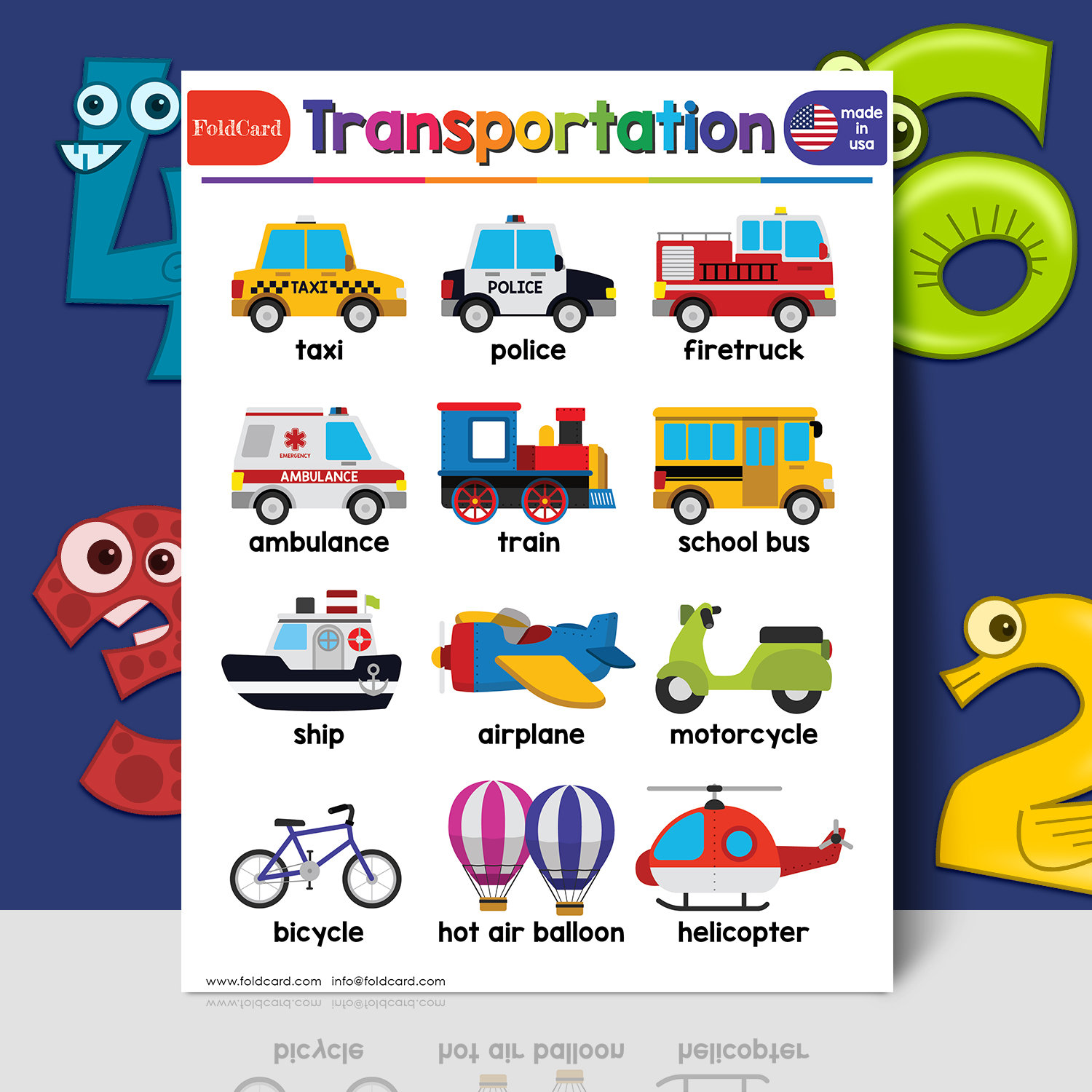 Educational Visual / Learning Aid Numbers 1-100, U.S. Money, Solar ...