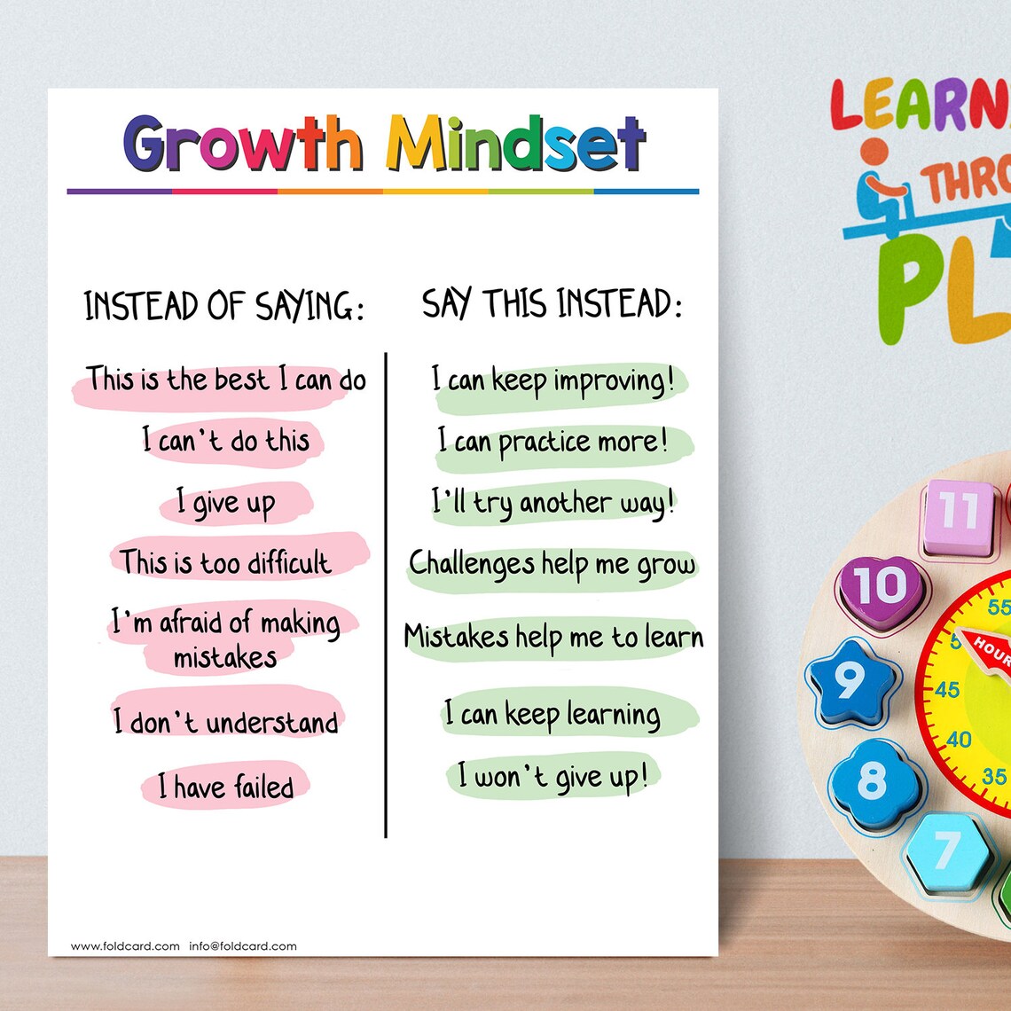 Calming Corner Charts Educational Visual / Learning Aid and Wall ...