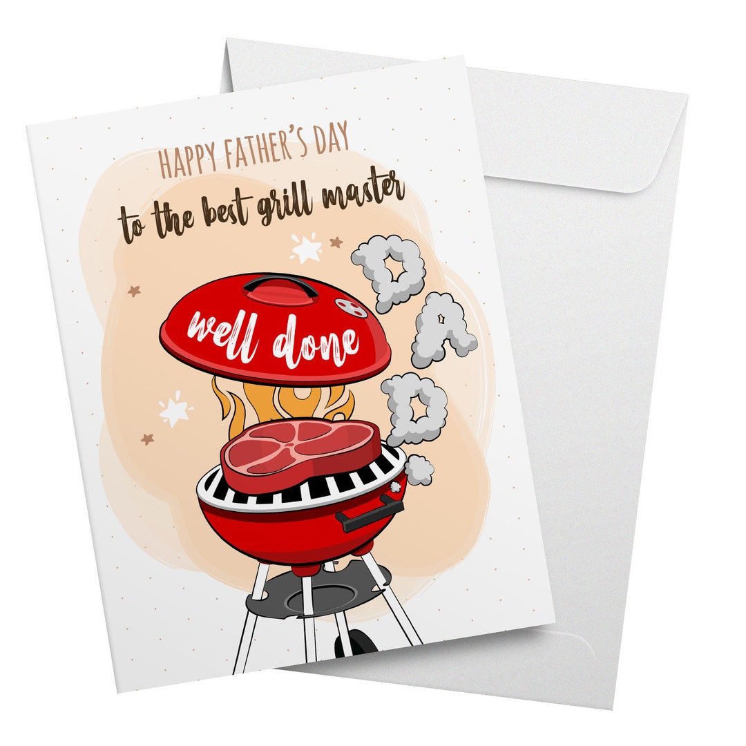 Happy Father's Day to the Best Grill Master Thank You Greeting Cards ...