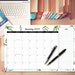 2024 Year Desk Calendar 17 X 11 Desktop / Wall Planner Tear-off Pad for ...