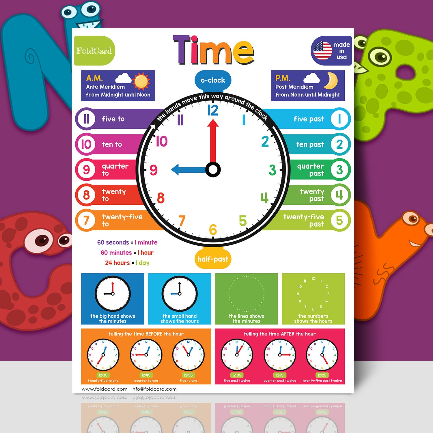 Educational Visual / Learning Aid Days of the Week, Months of the Year ...