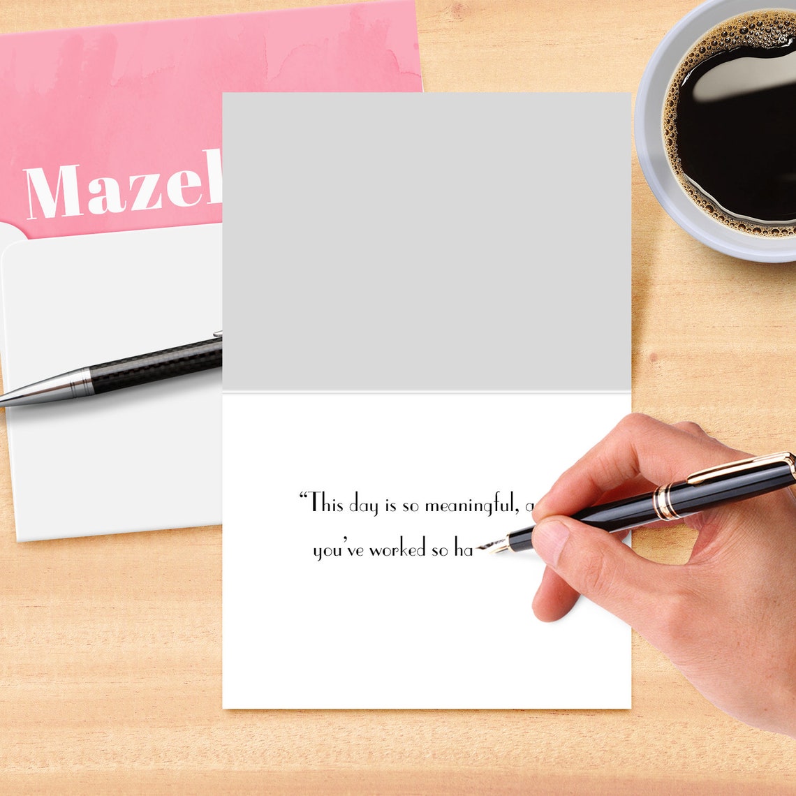 Mazel Tov Congratulations Greeting Cards and Envelopes Bar and Bat ...