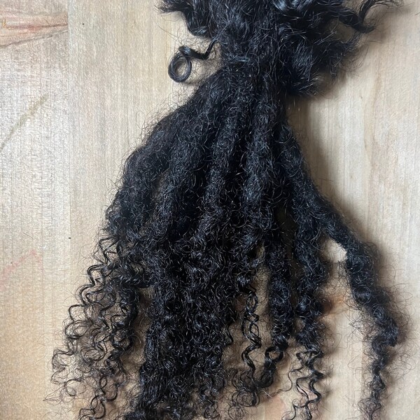 Loc Extensions Human Hair Curly Ends - Etsy