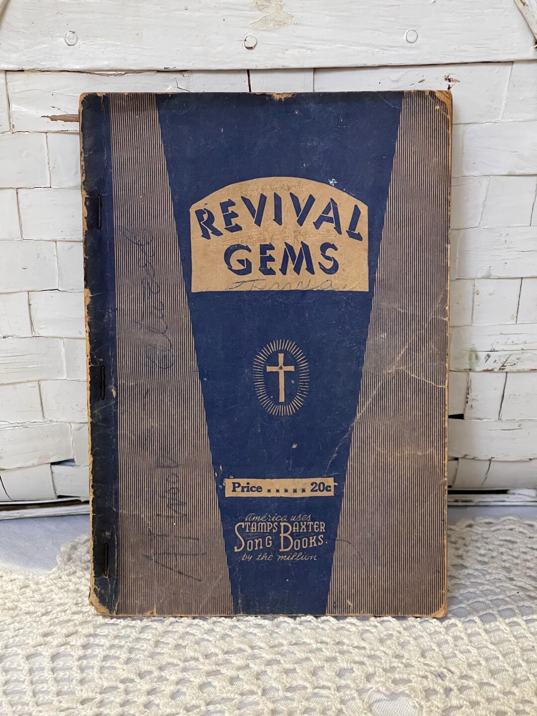 Music Book/ Music Sheets/ Old/ Antique/ Revival Gems/ Song Book/ Blue ...