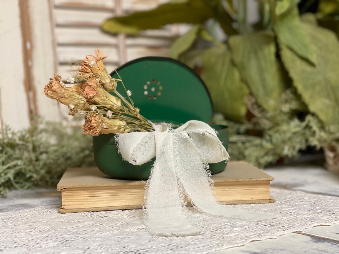 Vintage/ Rusty/ Bait Caddy/ Bait Box/ Green/ Metal/ Hanging/ Christmas ...