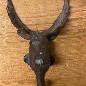 Hook/ Hanger/ Wall Decor/ Moose/ Head/ Metal/ Coat Hanger/ Hat Hook ...