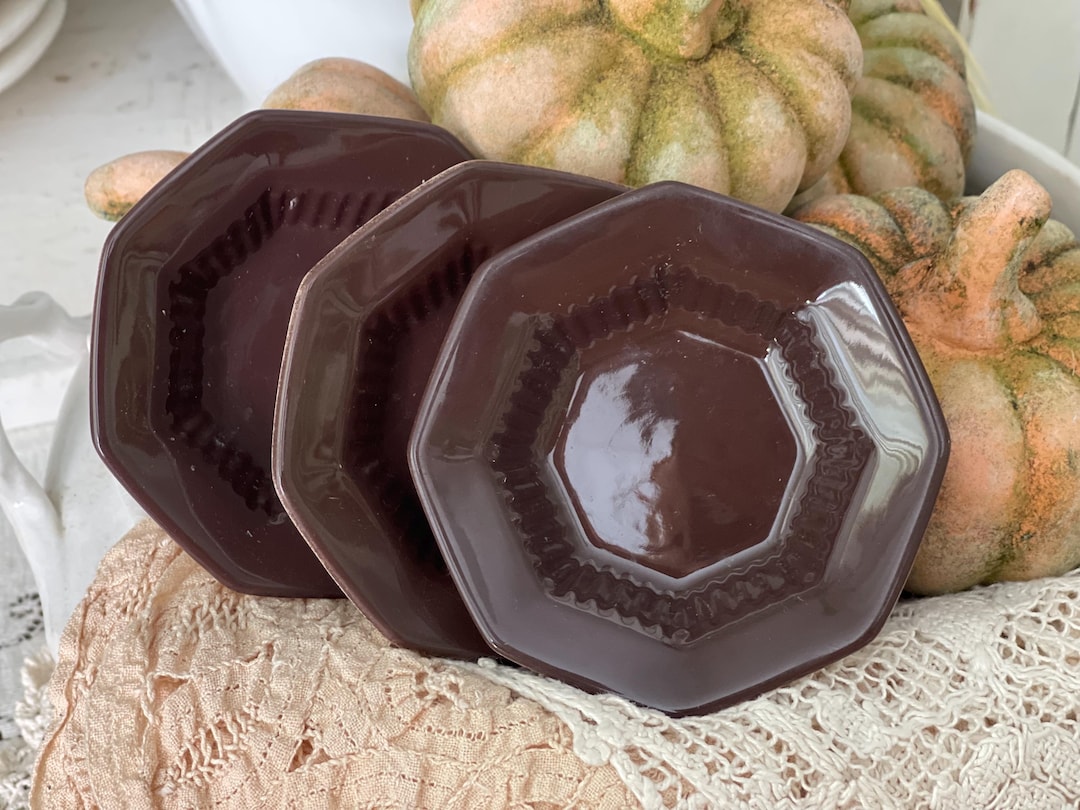Vintage Butter Pats/ Antique/ Old/ China/ Collectible/ Brown/ England ...