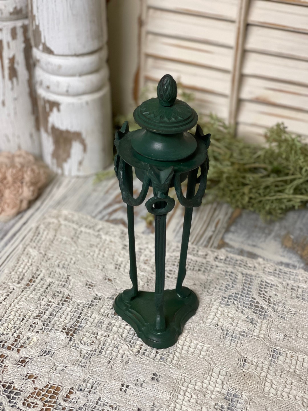 Metal Censer/ Incense Burner/ Made in India / Footed/ Lion Heads - Etsy