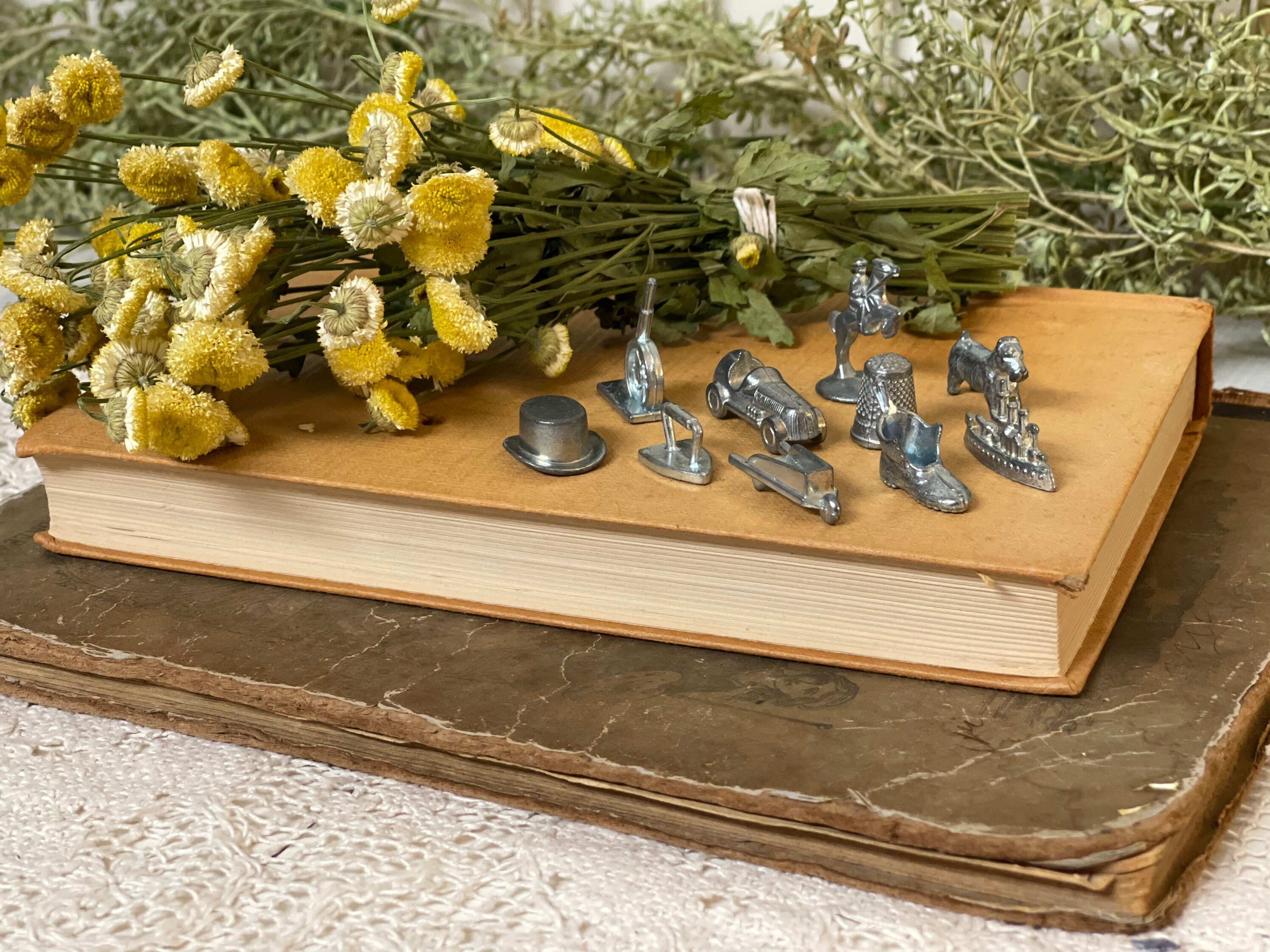 Vintage Monopoly Game Pieces/ Vintage Game/ Monopoly Tokens/ Vintage ...