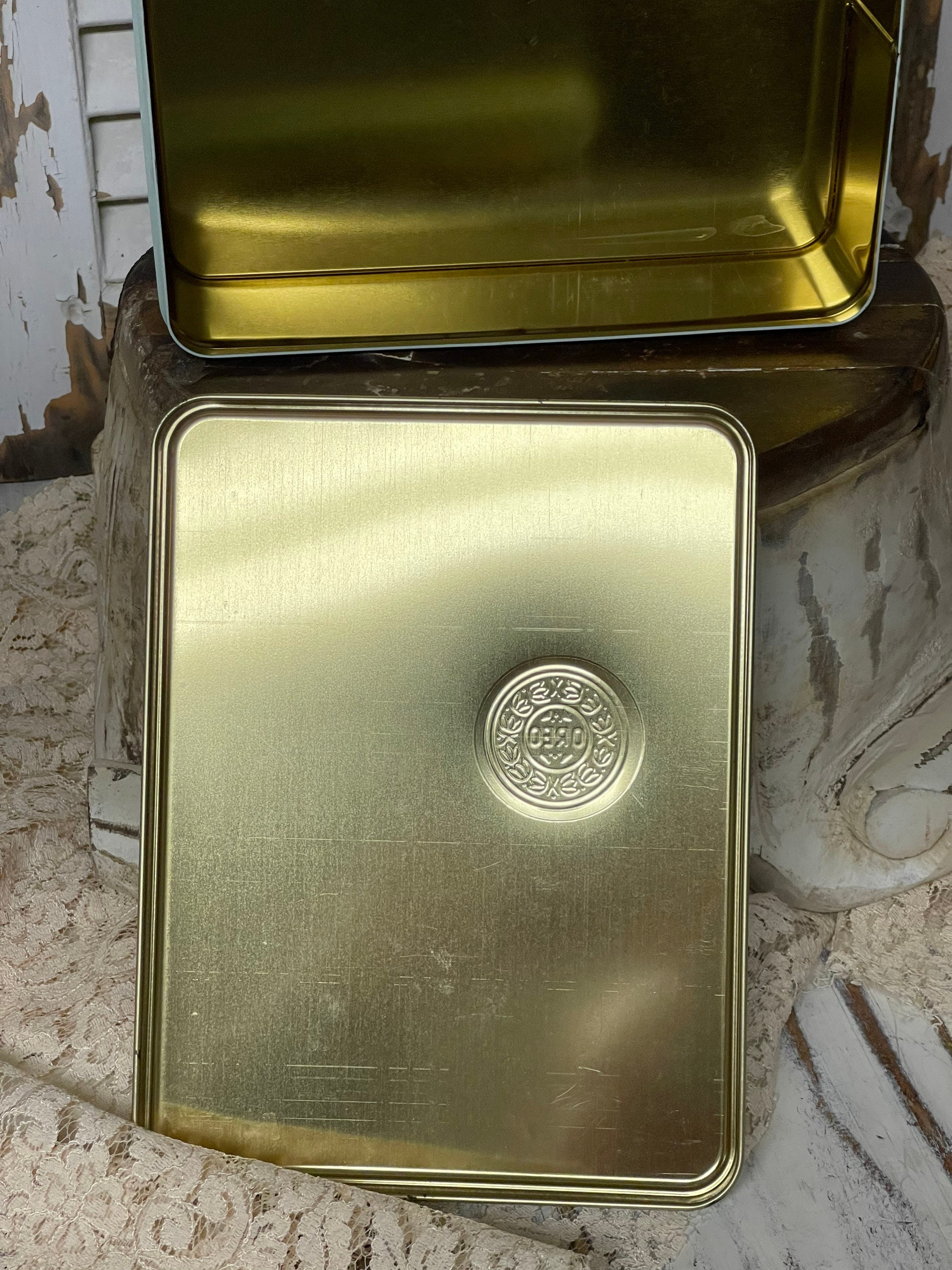 Vintage Oreo Tin/ Cookie Box/ Blue/ Oreos/ Kitchen/ Vintage - Etsy