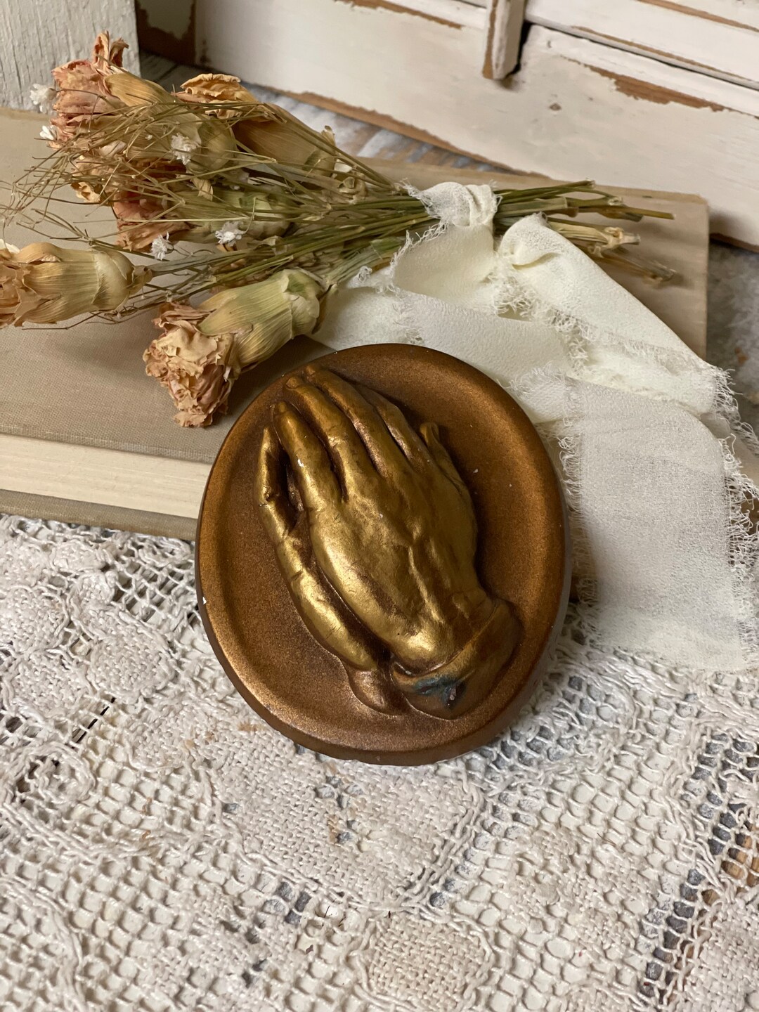 Chalk Ware/ Praying Hands/ God/ Jesus/ Holy Spirit/ Religious ...