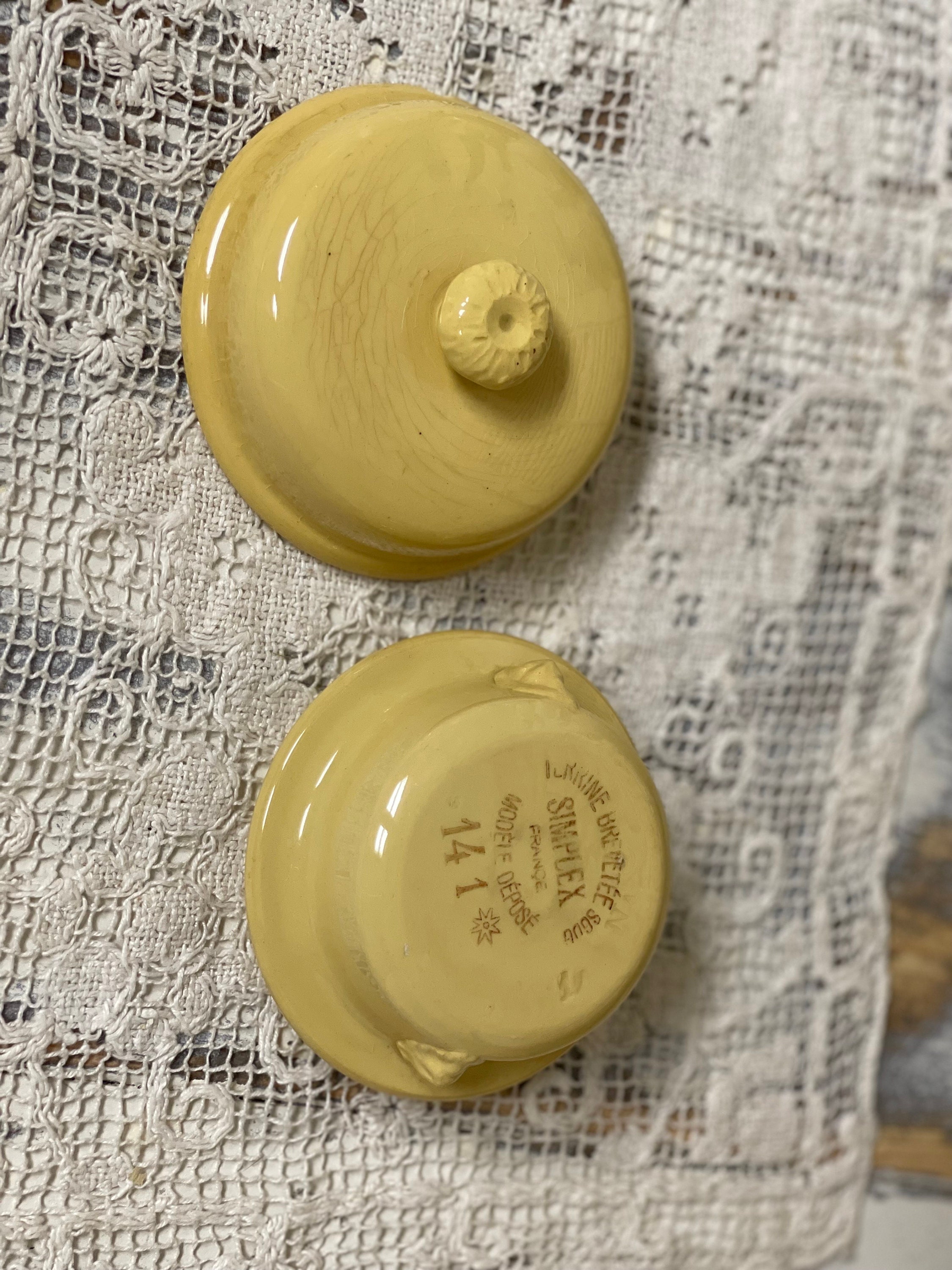 Vintage Jar/ Lion Heads/ Mustard Jar/ Condiment Jar/ Butter Dish ...