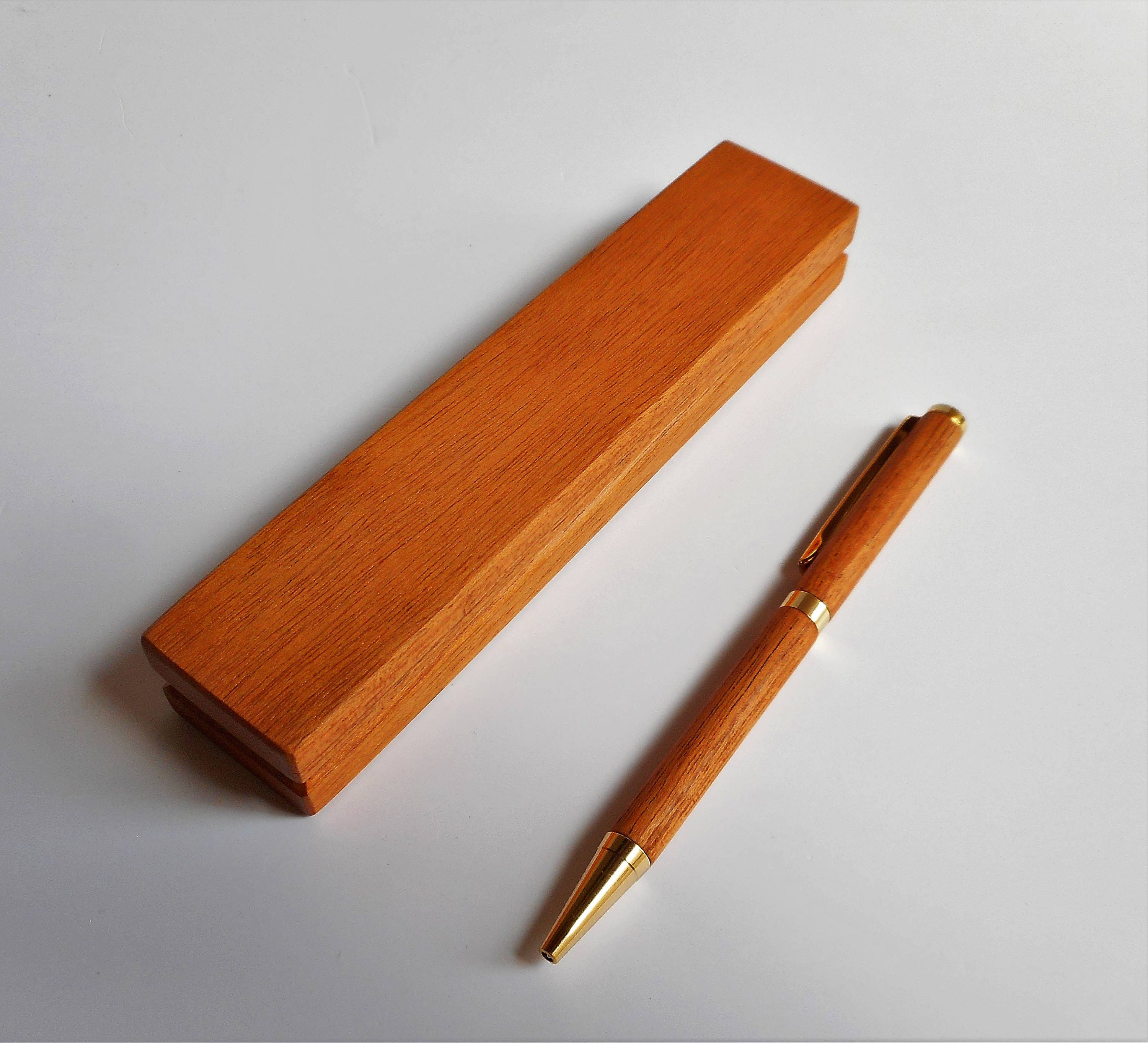 Hand Turned Pen Wood Pen Set Wood Pen Mahogany Wooden Pen | Etsy