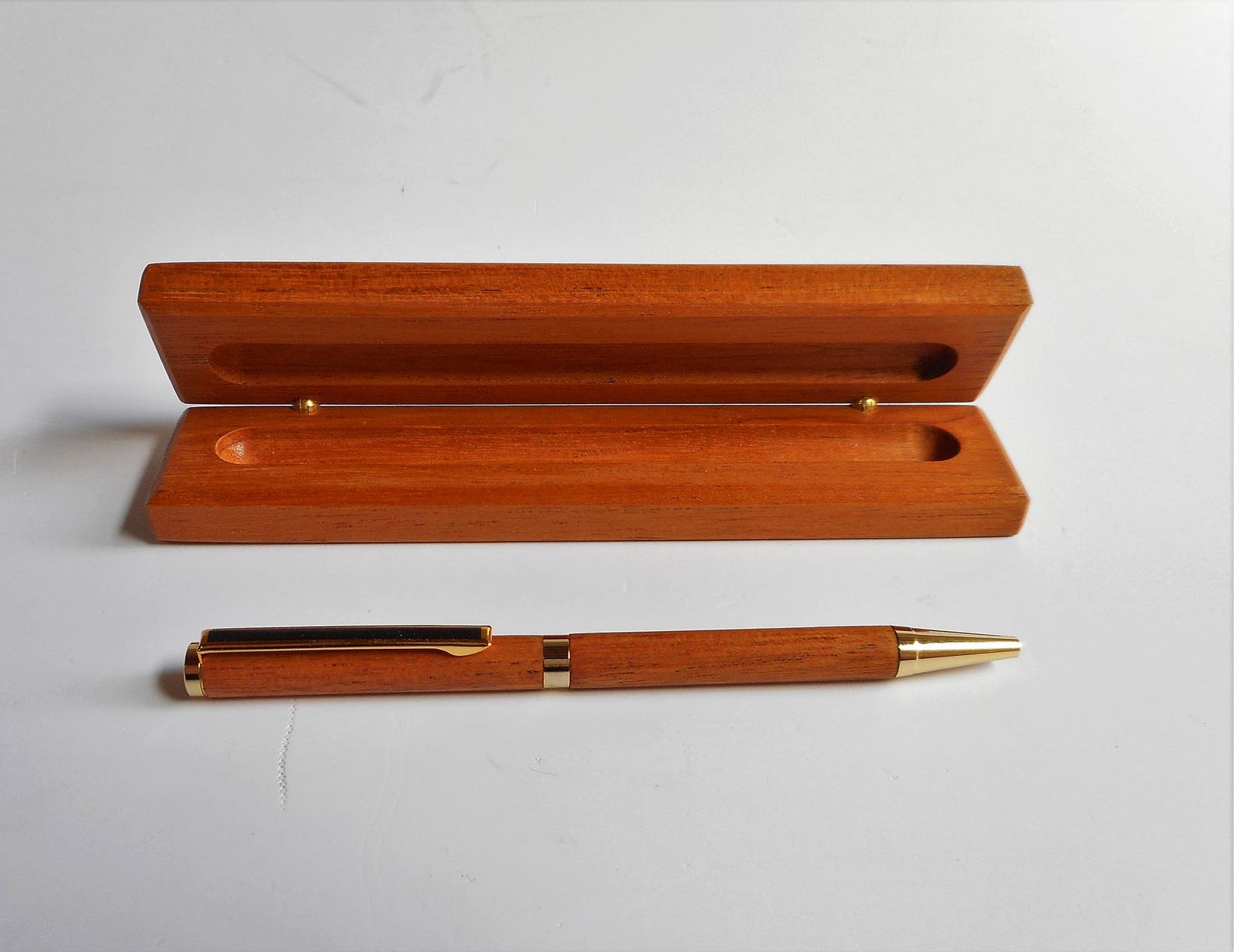Hand Turned Pen Wood Pen Set Wood Pen Mahogany Wooden Pen - Etsy
