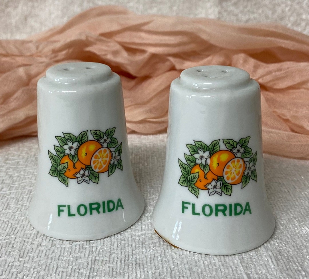 Vintage Florida Salt and Pepper Shakers ~ Florida Oranges Salt and ...