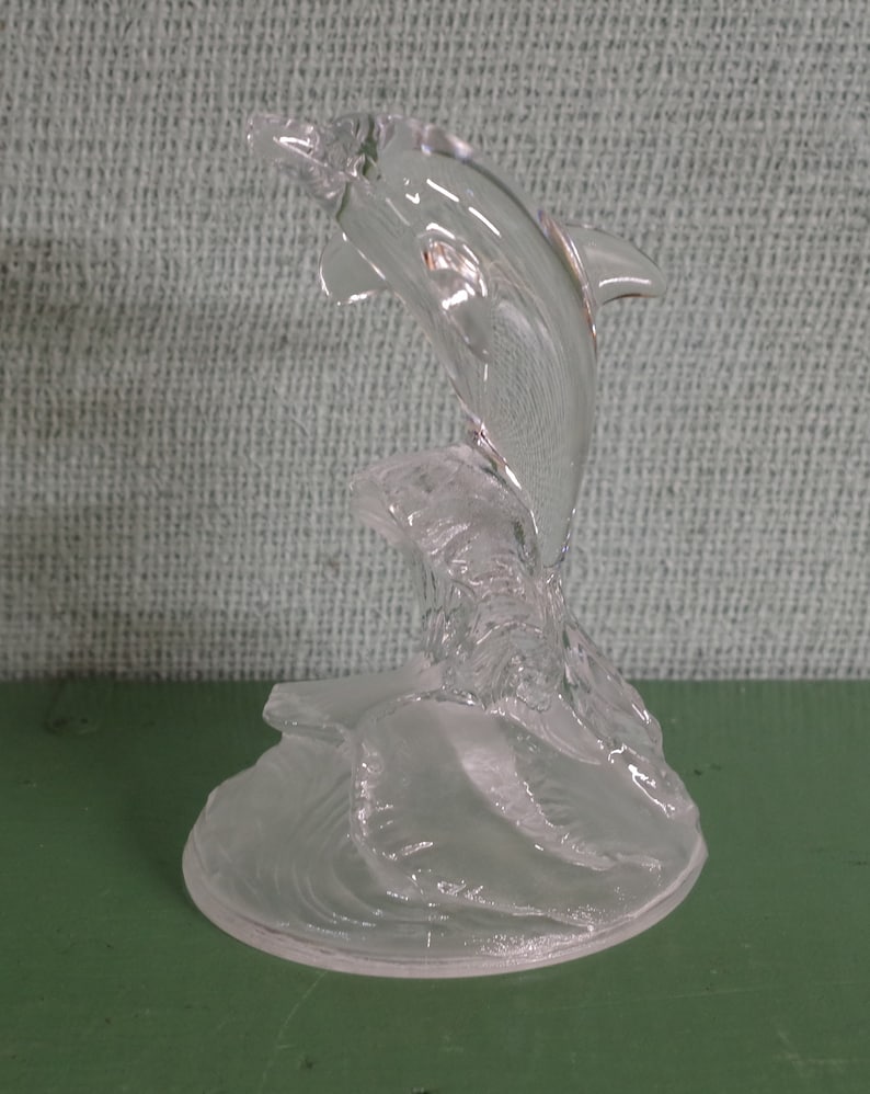 Vintage Crystal Dolphin ~ Cristal D'arques Dolphin ~ Made in France ...