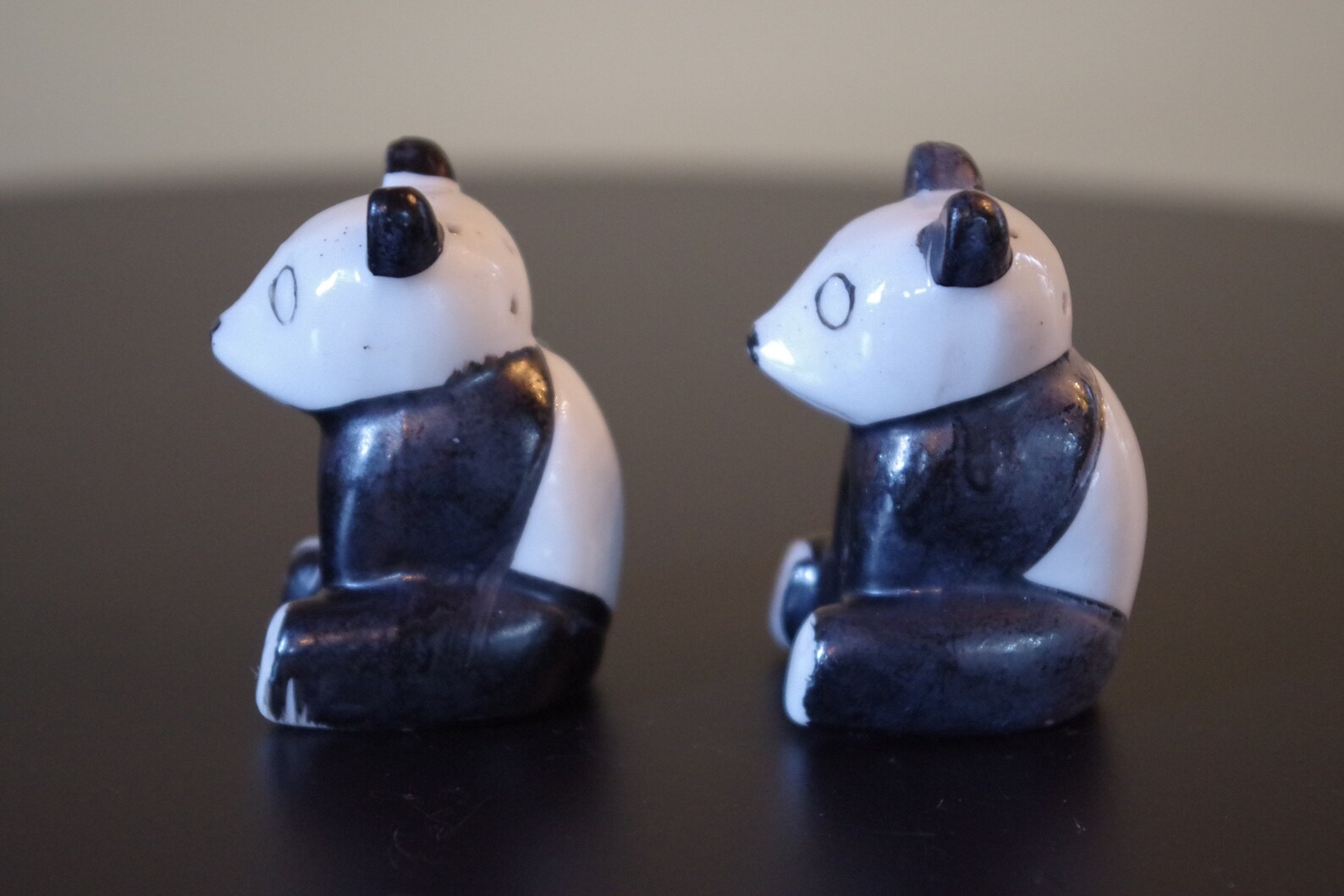 Panda Panda Salt and Pepper Shakers Vintage Panda Salt and | Etsy